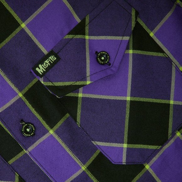 DIXXON | Shirts | Dixxon Flannel X Misfits Collab Earth Ad Limited ...